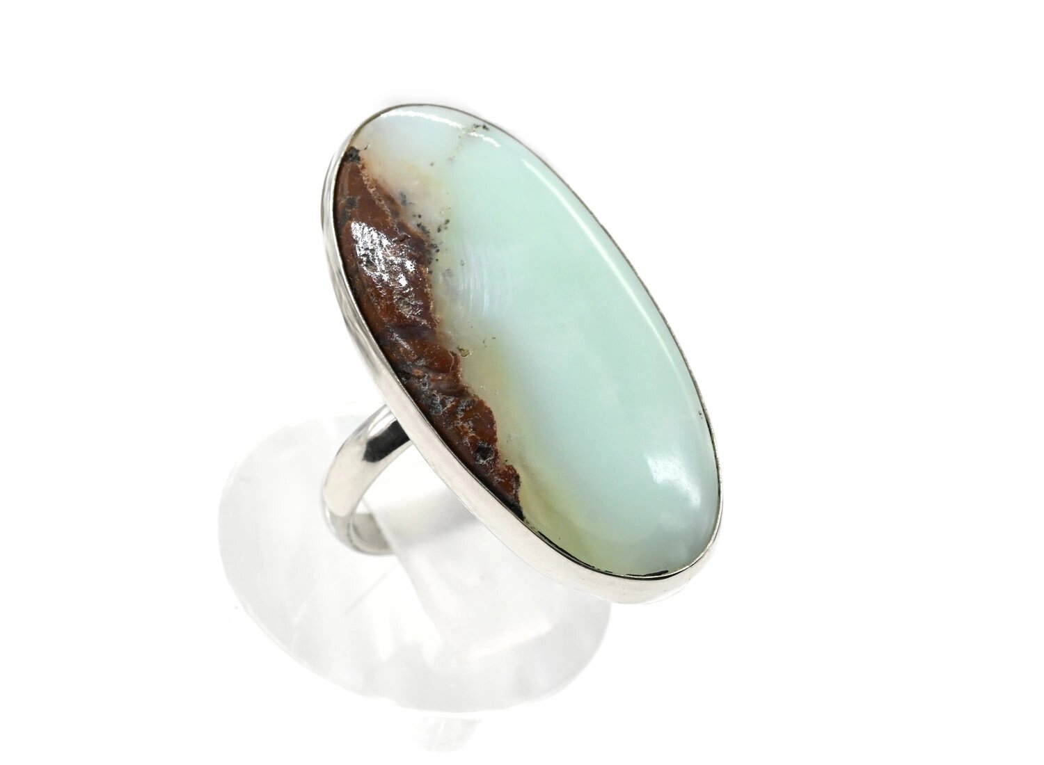 Кольцо, хризопраз