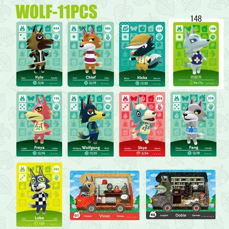Комбинация Карточек Amiibo Серии Animal Crossing