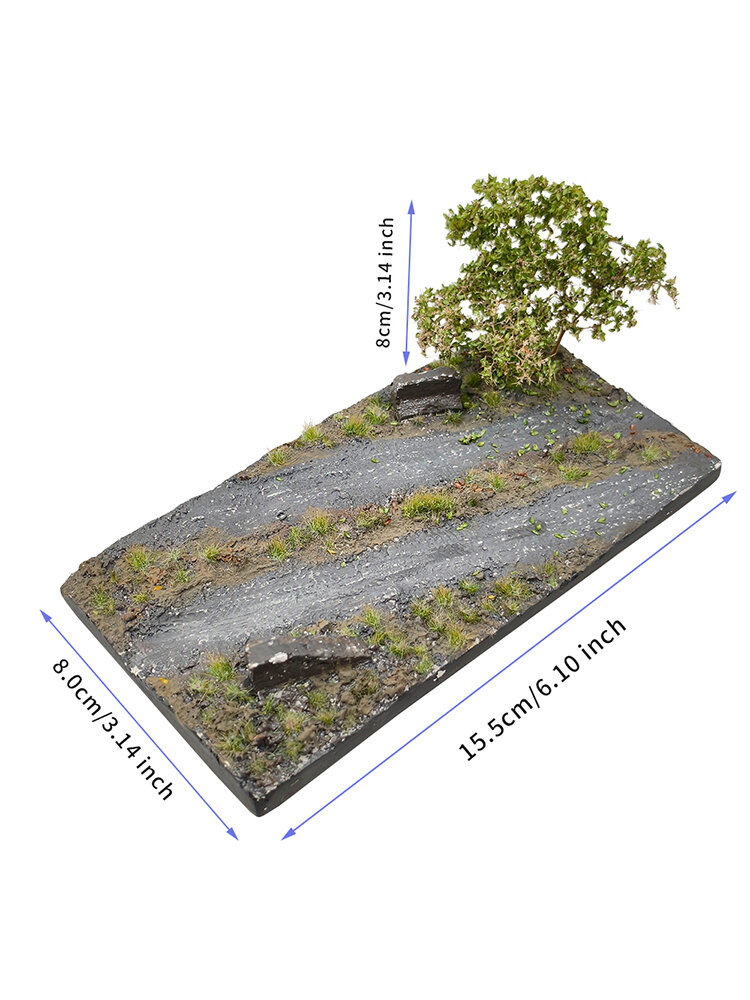 Готовая диорама 1:72 с демонстрационным боксом: Тематическая основа для танков и техники Резиновая платформа для макетов и коллекций
