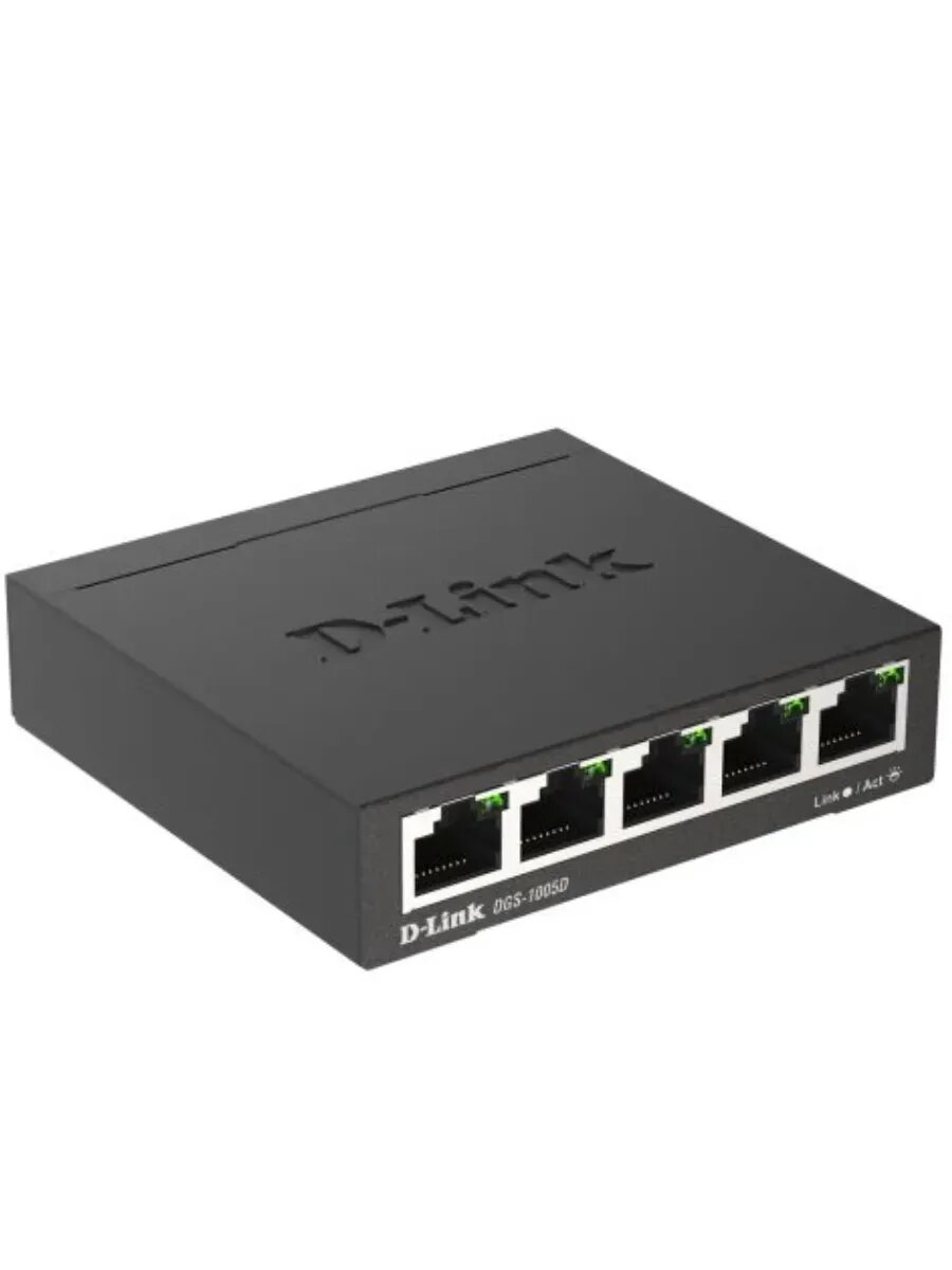 Коммутатор неуправляемый 5 портов DGS-1005D/R1A