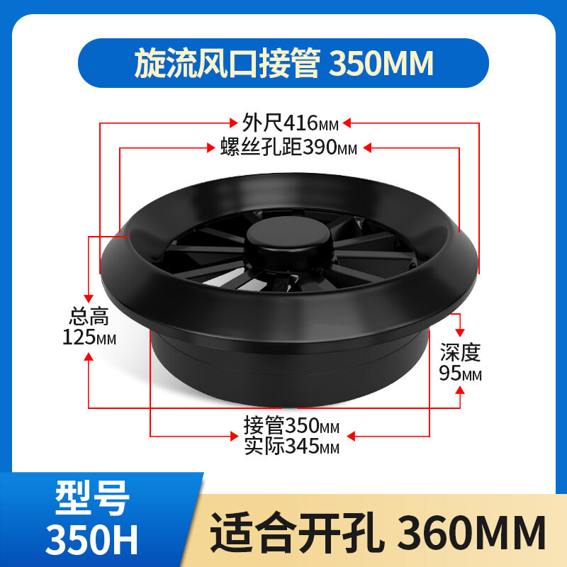 ABS регулируемый лезвийный вихревой воздуховод центрального кондиционера, круглый турбинный воздуховод, вентиляция, подача воздуха, вытяжной воздуховод