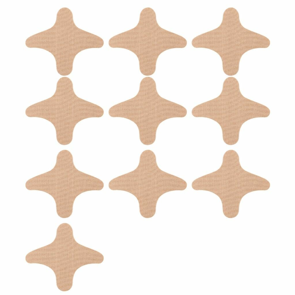 10 штук, предварительно вырезанный пластырь для мышц рук "тигриная пасть", противоизносный пластырь-тон кожи