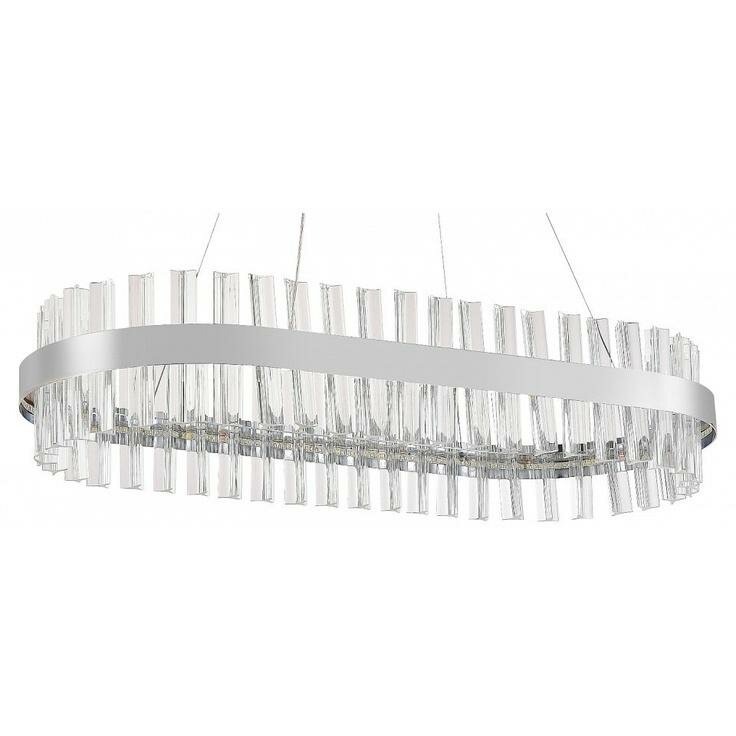 Подвесной светильник Natali Kovaltseva Smart Нимбы LED LAMPS 81253 цвет хром На монтажной пластине Модерн