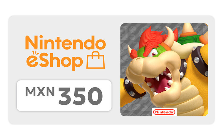 Карта оплаты Nintendo eShop 350 MXN Mexico (Nintendo eShop (MX); Nintendo Switch; Регион активации Мексика)