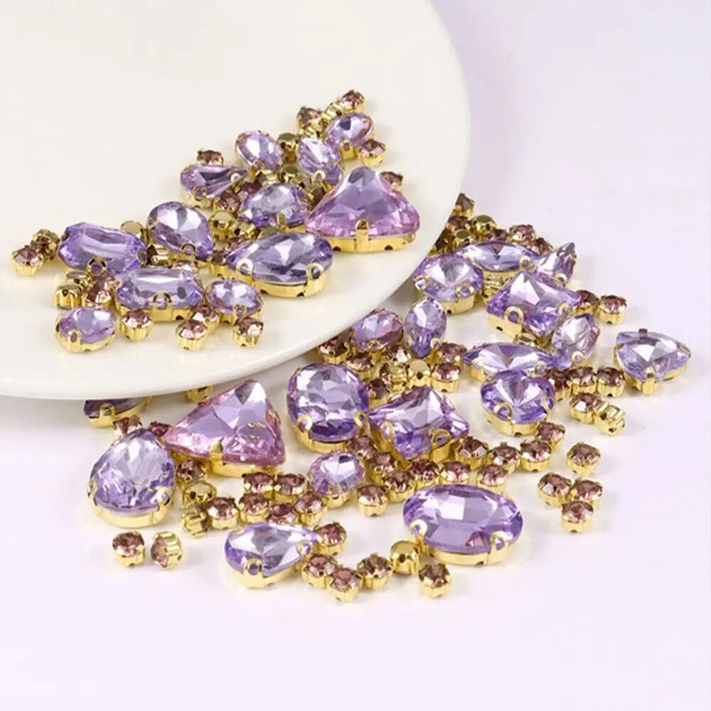Набор страз Light Amethyst для шитья