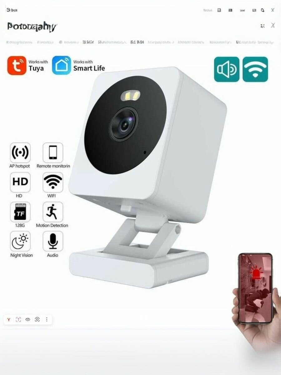 Mini Wi-Fi камера Tuya