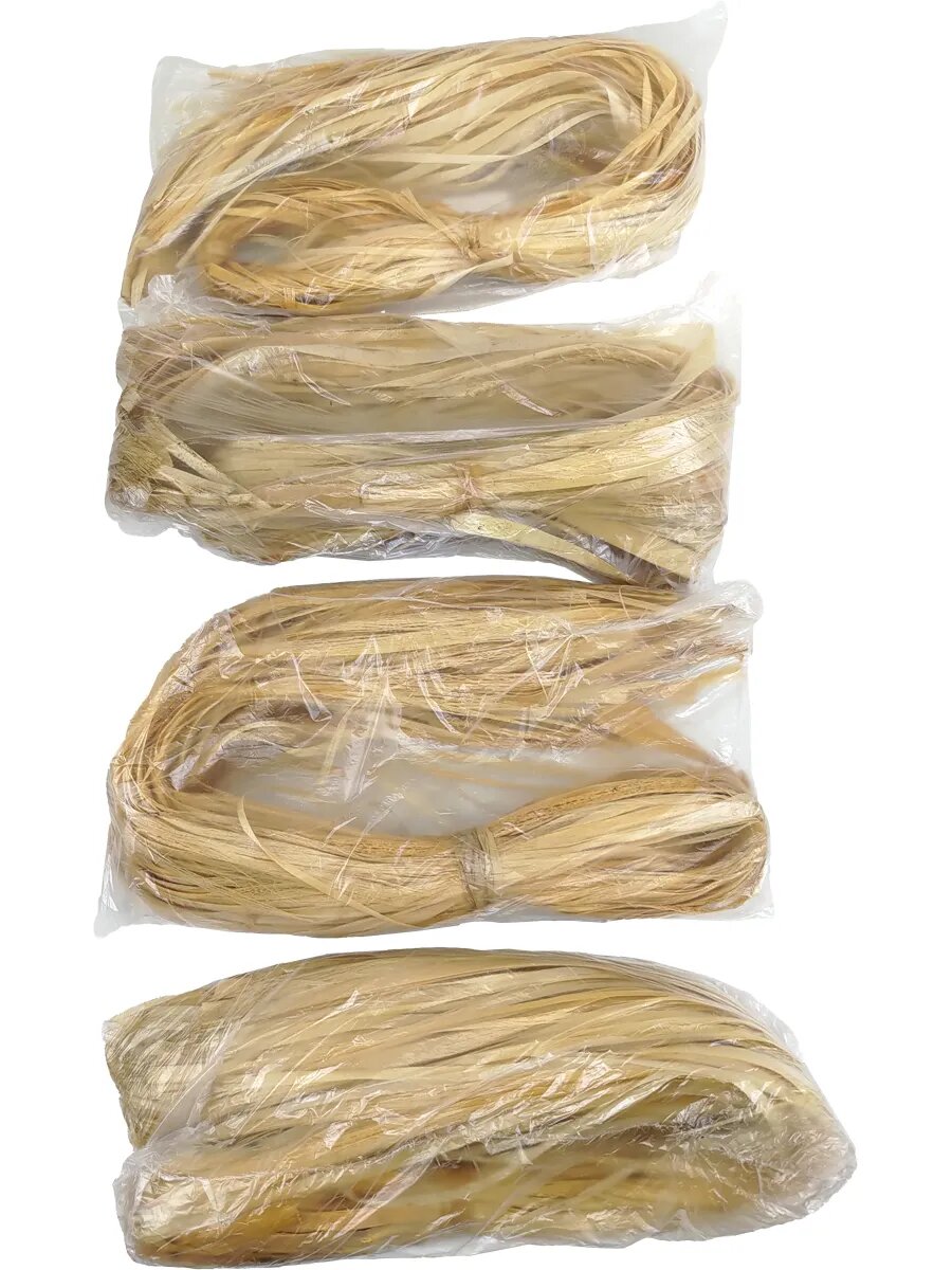 Комплект лыковых мочалок, 4 шт.