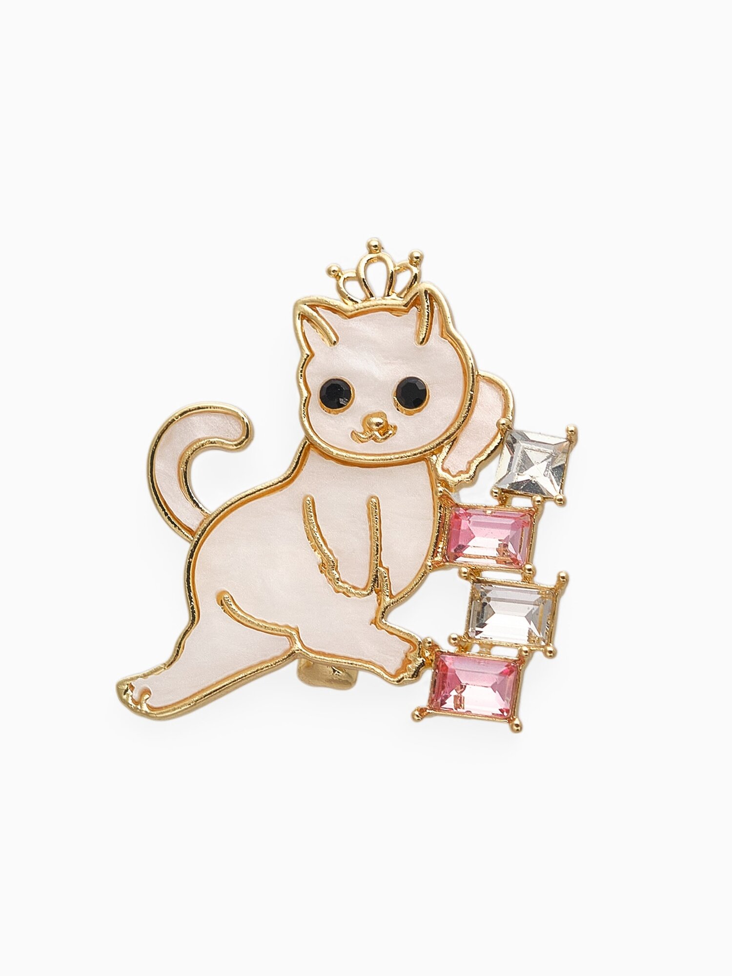 Брошь, эмаль, стразы