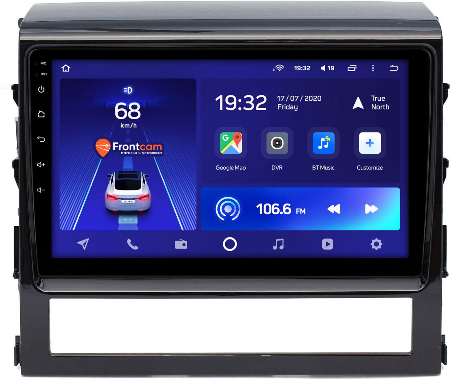 Штатная магнитола Toyota Land Cruiser 200 2015-2021 (авто без надписи JBL Synthesis) Teyes CC2L PLUS 2/32 9" RM-9047 Android 8.1 (DSP, IPS, AHD)