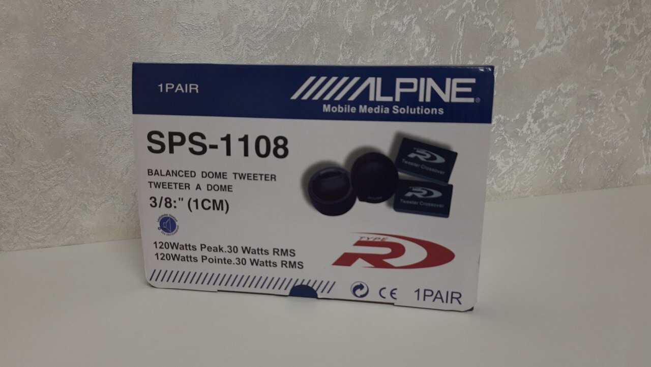 Автомобильные динамики - твитеры Alpine SPS-1108 / акустическая система
