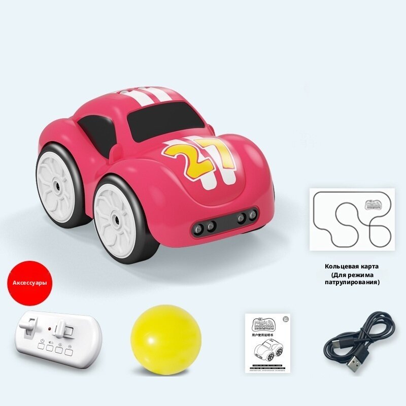 Мини-машинка с сенсорным следованием и избеганием препятствий 2.4G, радиоуправляемая игрушка для детей