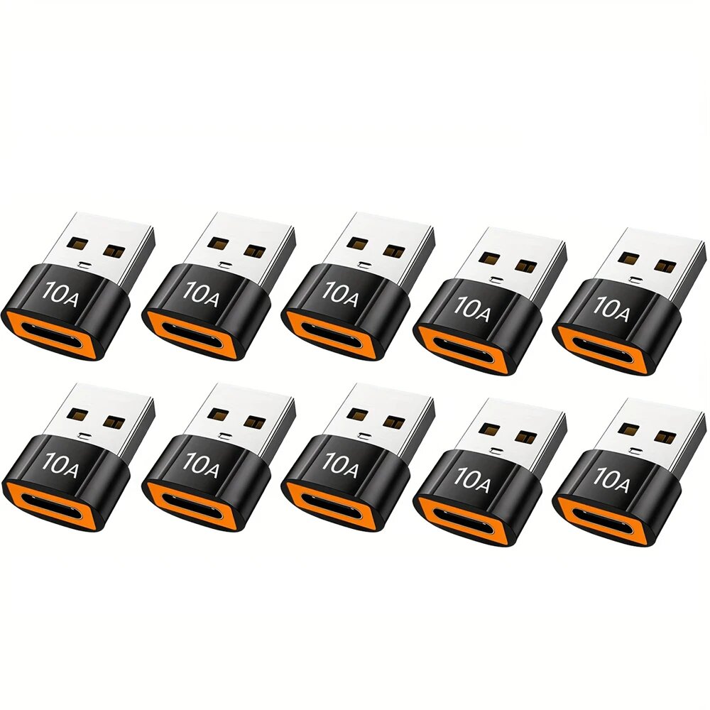 10шт. USB 3.0 - Type C адаптер, черный