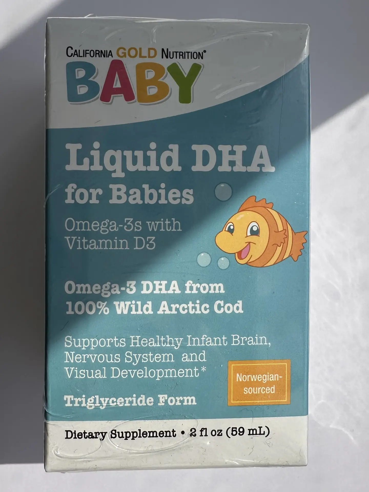 California Gold Nutrition Babys DHA Omega-3 with Vitamin D3 59 ml 59 мл