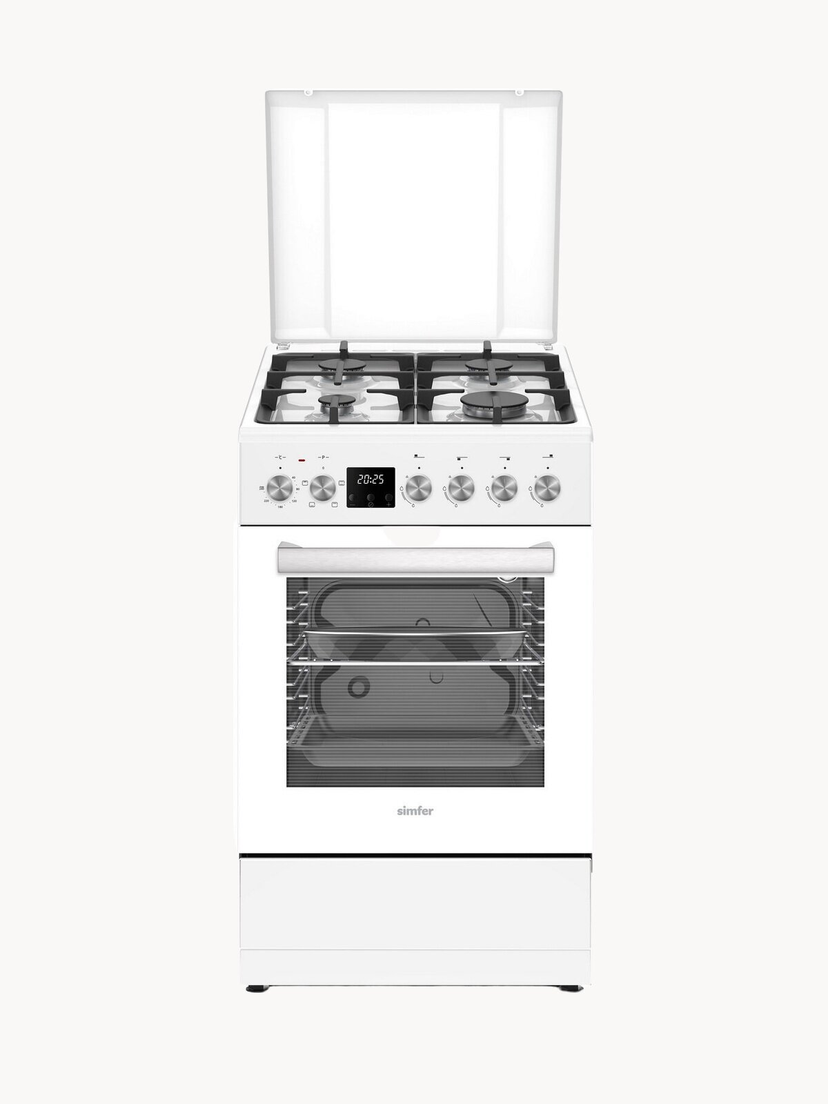 Комбинированная плита Simfer F56MW45025 белая эмаль