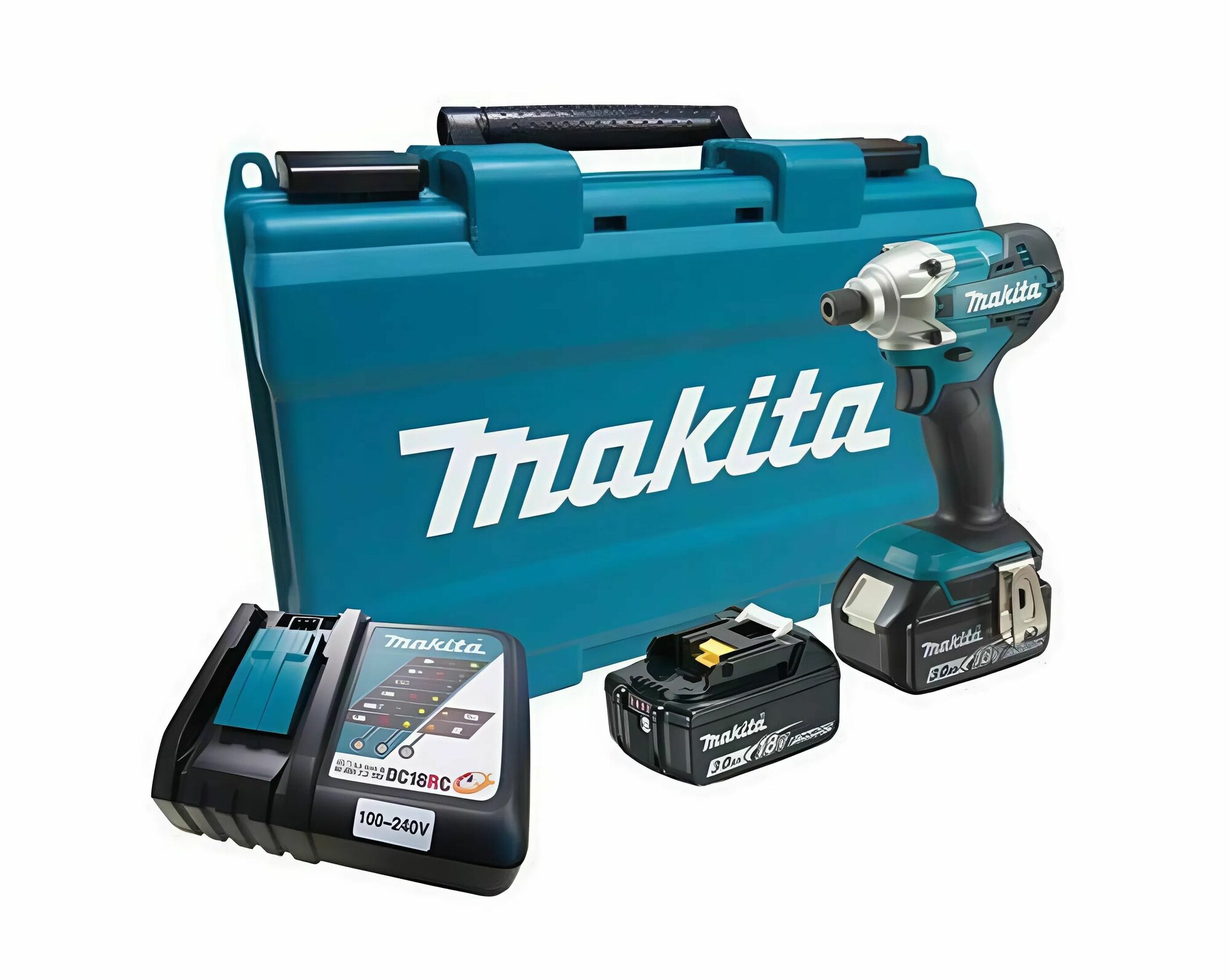 Аккумуляторный ударный шуруповерт Makita DTD156RFE 18В LXT 155Нм. (2 АКБ 3Ач, З/У, кейс)