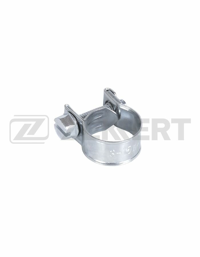 Хомут силовой из оцинкованной стали 13-15 мм, ZEKKERT BE5007, цена за 1 штуку