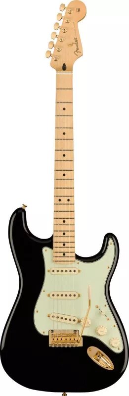 Электрогитара Fender Limited Edition Player Stratocaster®, Black, корпус из ольхи, гриф кленовый, накладка - пао ферро, SSS Custom Shop Fat '60s звукосниматели, 22 лада, мензура 25.5 Мексика
