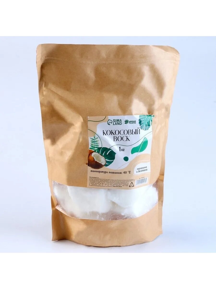 Экологический воск для свечей из кокоса