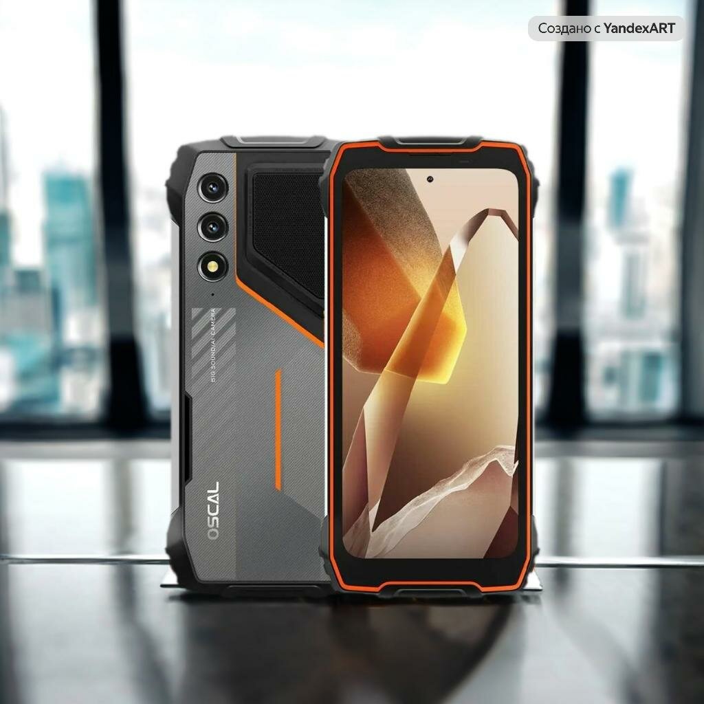 Смартфон Oscal Blackview Oscal Pilot 1, Helio G81, Android 14, двойная камера, оранжевый