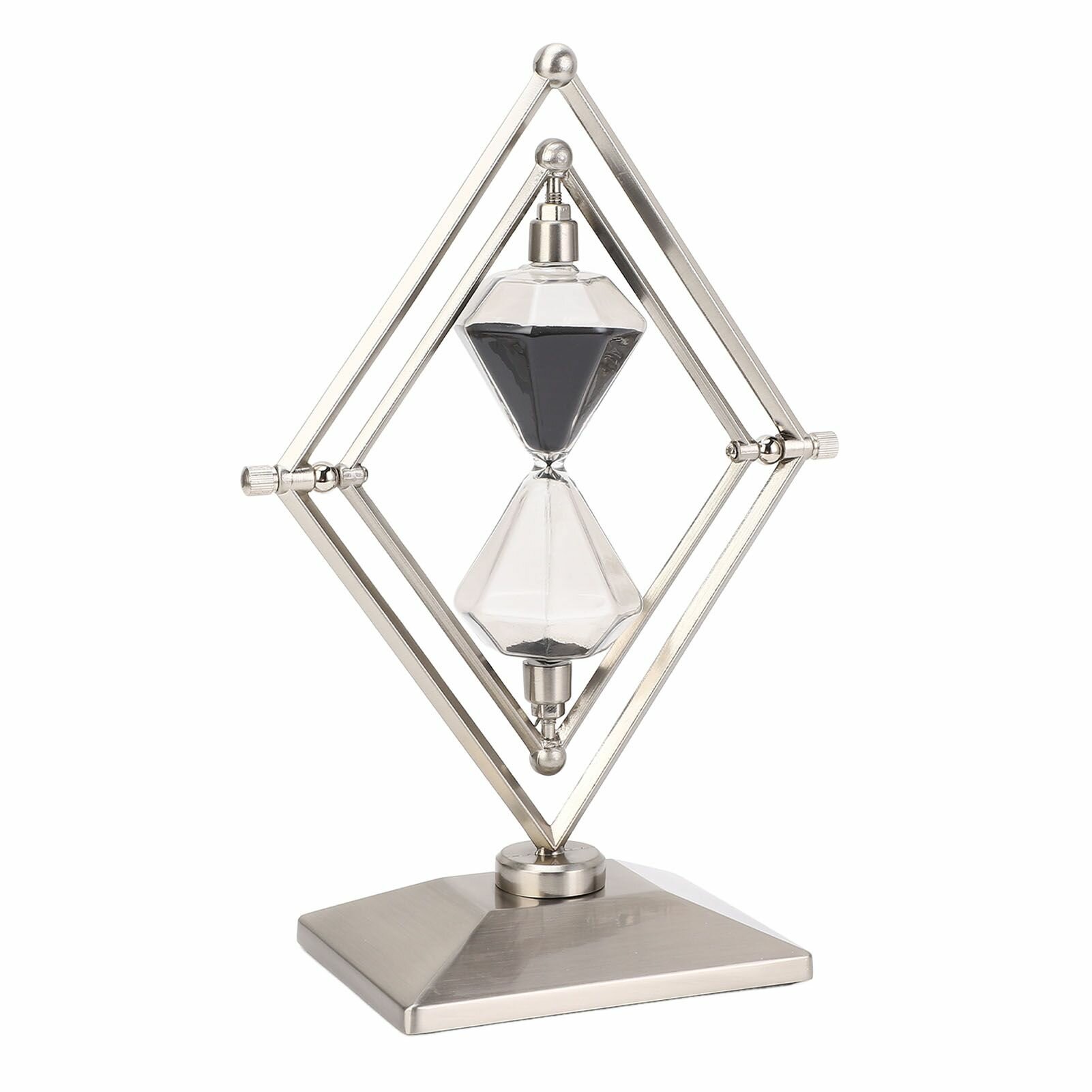 Ретро песочные часы на 30 минут, уникальный дизайн, металлический таймер для стола и книжной полки, размер 20 x 10 x 29 см