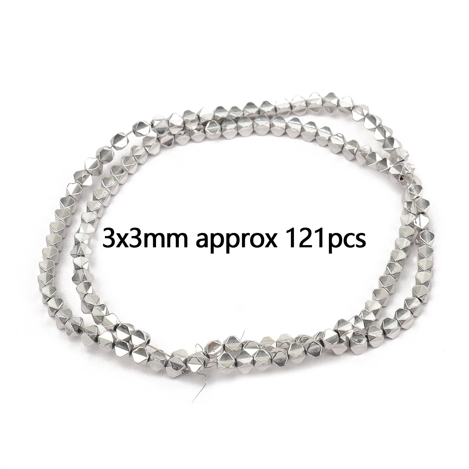 Гематитовые бусины TANANTA белые для ювелирных изделий type19-3x3mm