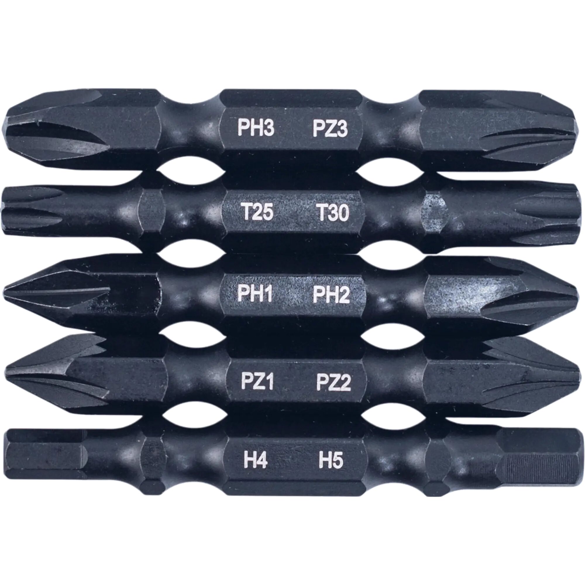 Rage 554176 Набор двусторонних магнитных бит, 5 шт для сверления, сборки и монтажных работ