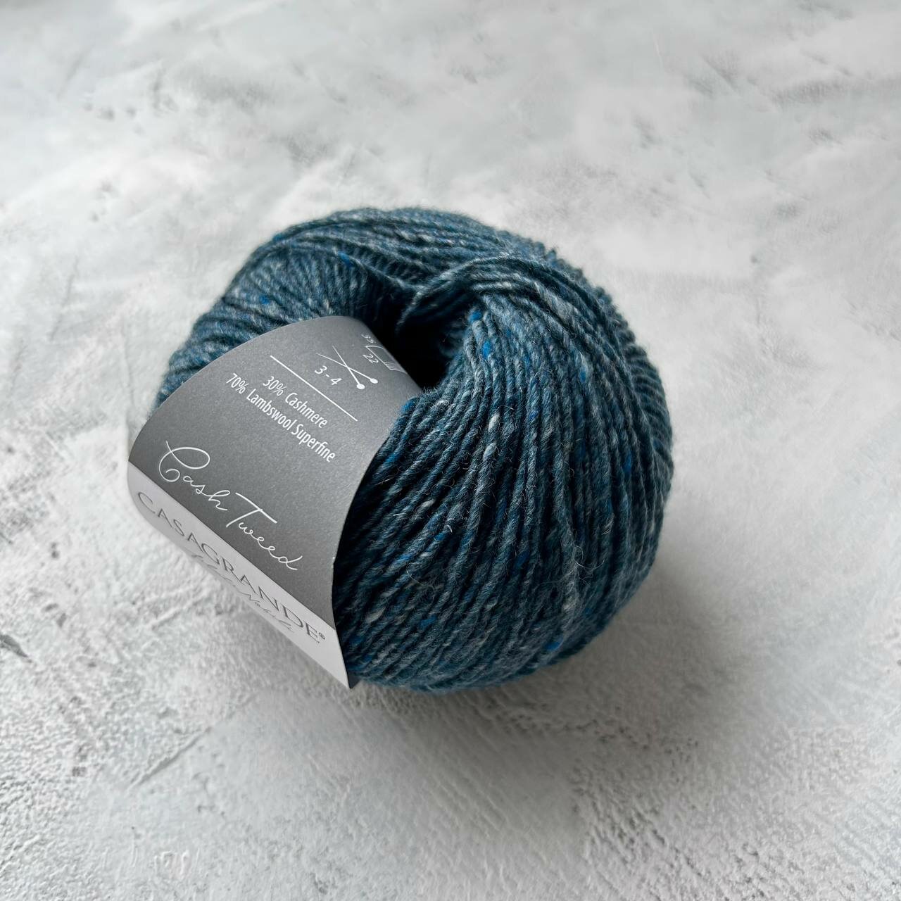 Пряжа для вязания Casagrande Cash Tweed (019 Mare) 1 моток