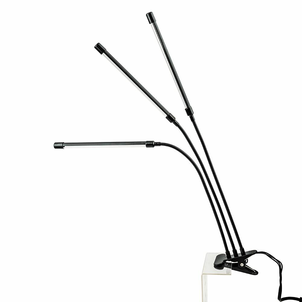 Фитосветильник настольный на прищепке Урожайная сотка 3х10 Вт с таймером красно-синий спектр