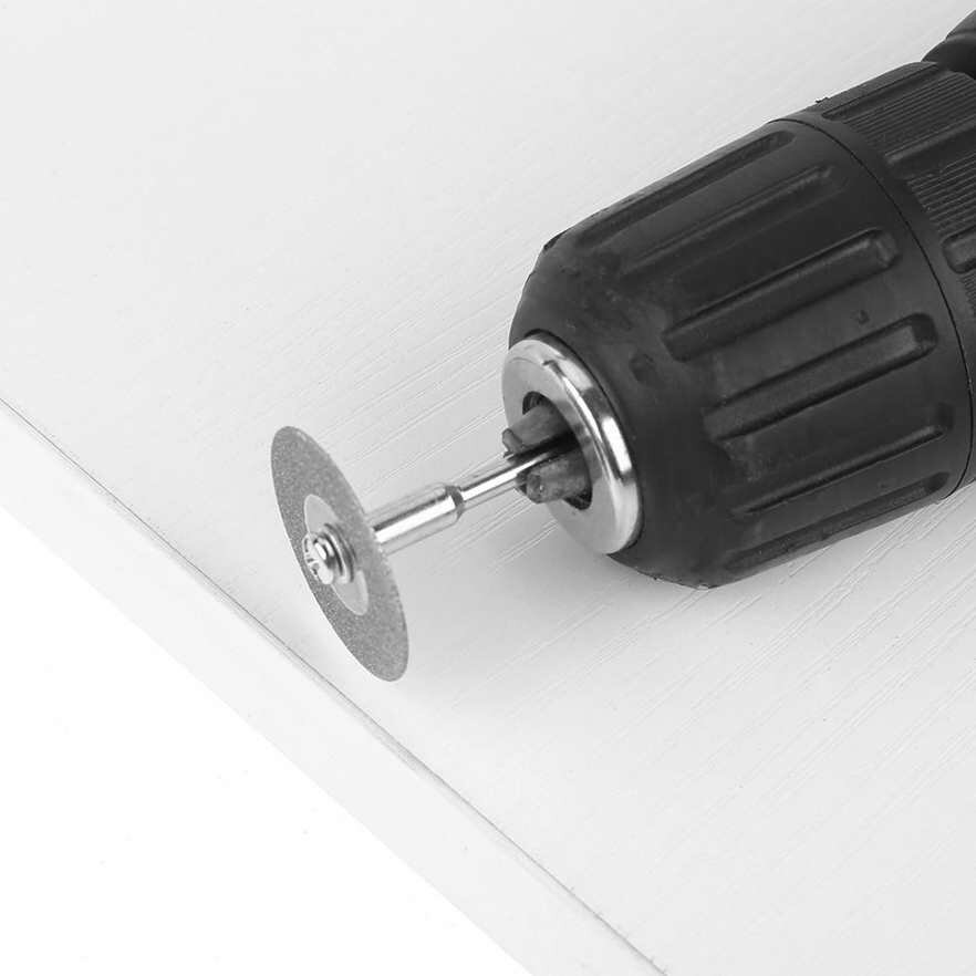 Лезвие 30 шт. алмазных фрез + 10 отрезных дисков 2 шпинделя Аксессуары для вращающихся инструментов Силовой деревообрабатывающий шпиндель