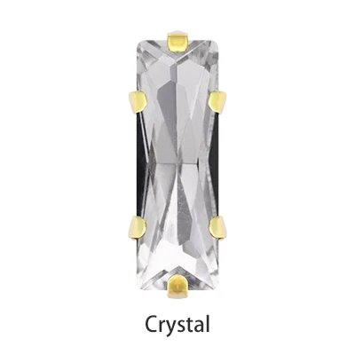 Стеклянные стразы 5x10 мм, Crystal, 20 шт.