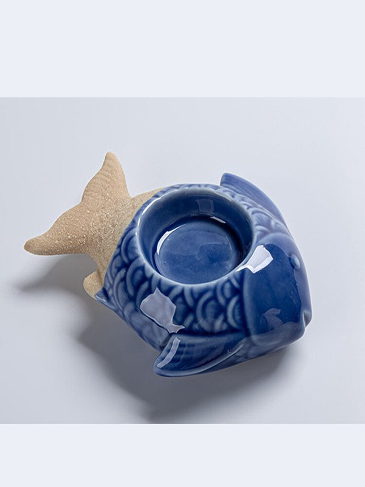 Подсвечник Aqua Marina "Рыбка", керамика, разноцветный, 12.3х9.6 см