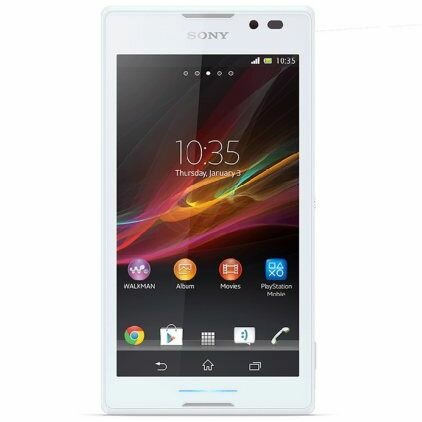 5" Смартфон Sony Xperia C 1/4 ГБ (C2305) белый