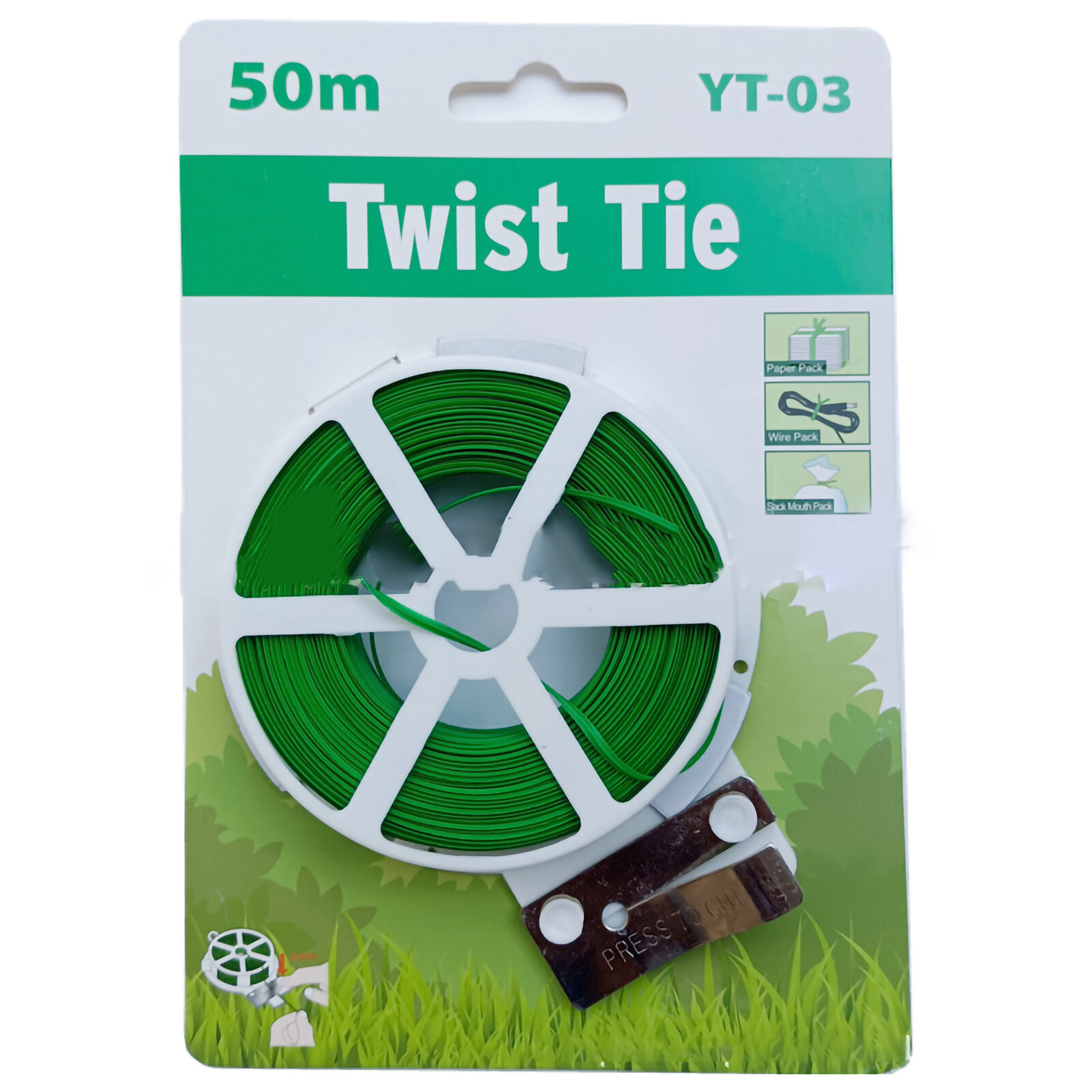 Пластиковая железная садовая проволока для подвязывания растений, зеленая проволока для подвязывания цветов своими руками, фиксированная опора для растений, 50 м/164 фута