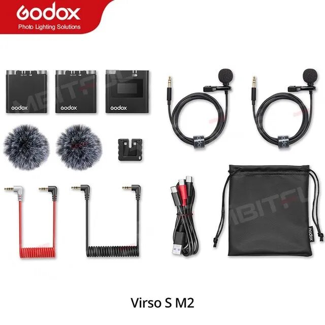 Godox Virso M1 M2 беспроводной микрофон для интервью Virso S M2