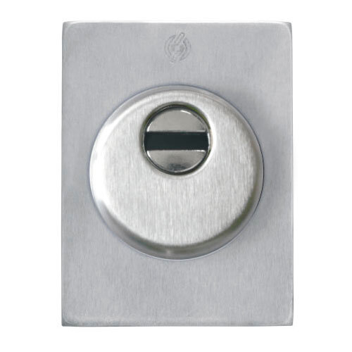 Врезная броненакладка Securemme 4246 Quadro (25мм) - Хром матовый