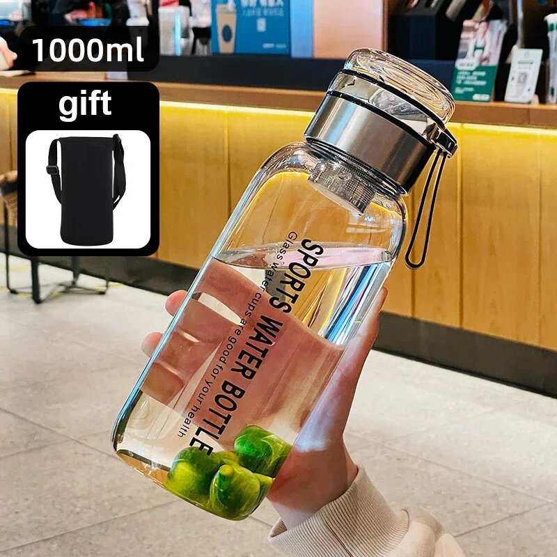 Стеклянная бутылка для воды 2 л, 1000ml, 750-2000ml