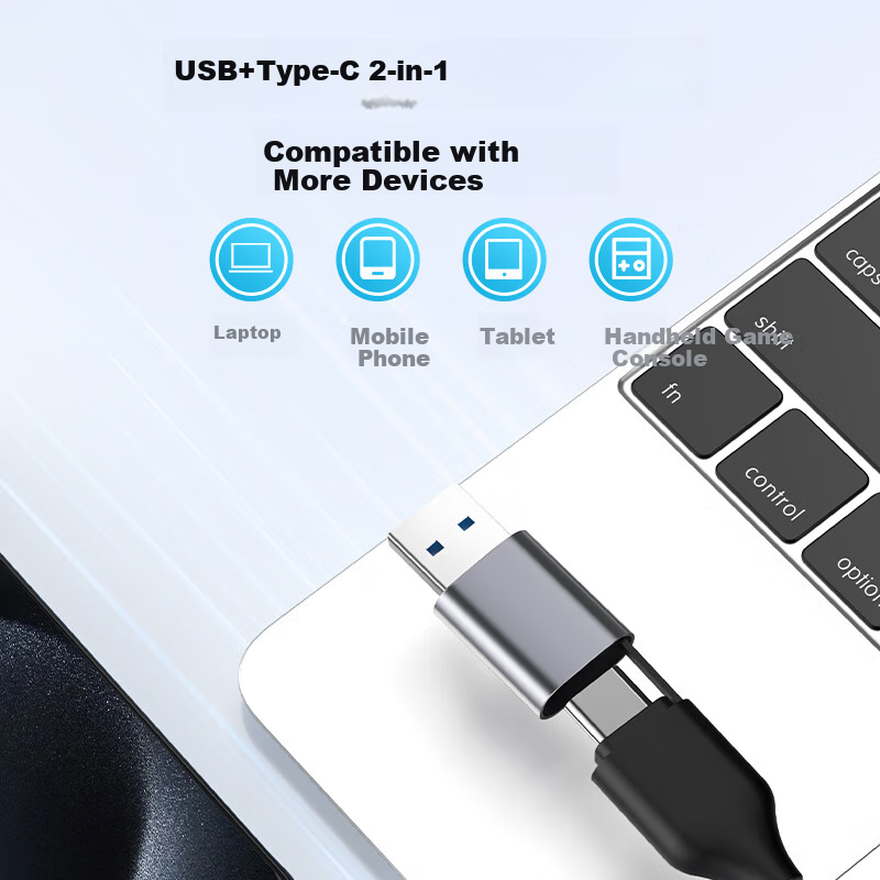 Lenovo Eco Warrior Type-C to Gigabit Ethernet Adapter Hub Splitter Ethernet Cable Adapter Expansion Dock Wired Network Card【USB+Type-C Dual Interface】
