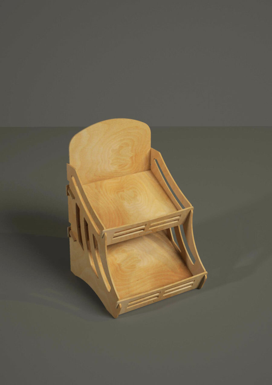 Горка-этажерка из фанеры "POSMA" ФФ №15. Производитель товара - компания Westcom.