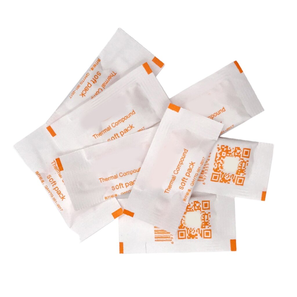 100шт Теплопроводящие консистентные пасты Силиконовая смазка 1,42 Вт/м-К 1,93 Вт/м-К Высокоэффективный компаунд для радиатора 0,5 г