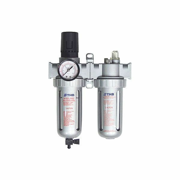 Блок подготовки воздуха для компрессора, пневмоинструмента и пневмолиний 1/4" дюйма AIST 91030052 фильтр лубрикатор с регулятором давления и манометром