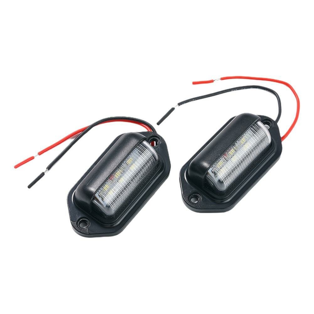 Универсальная светодиодная подсветка номера для авто / 12-24V / комплект 1/2шт.