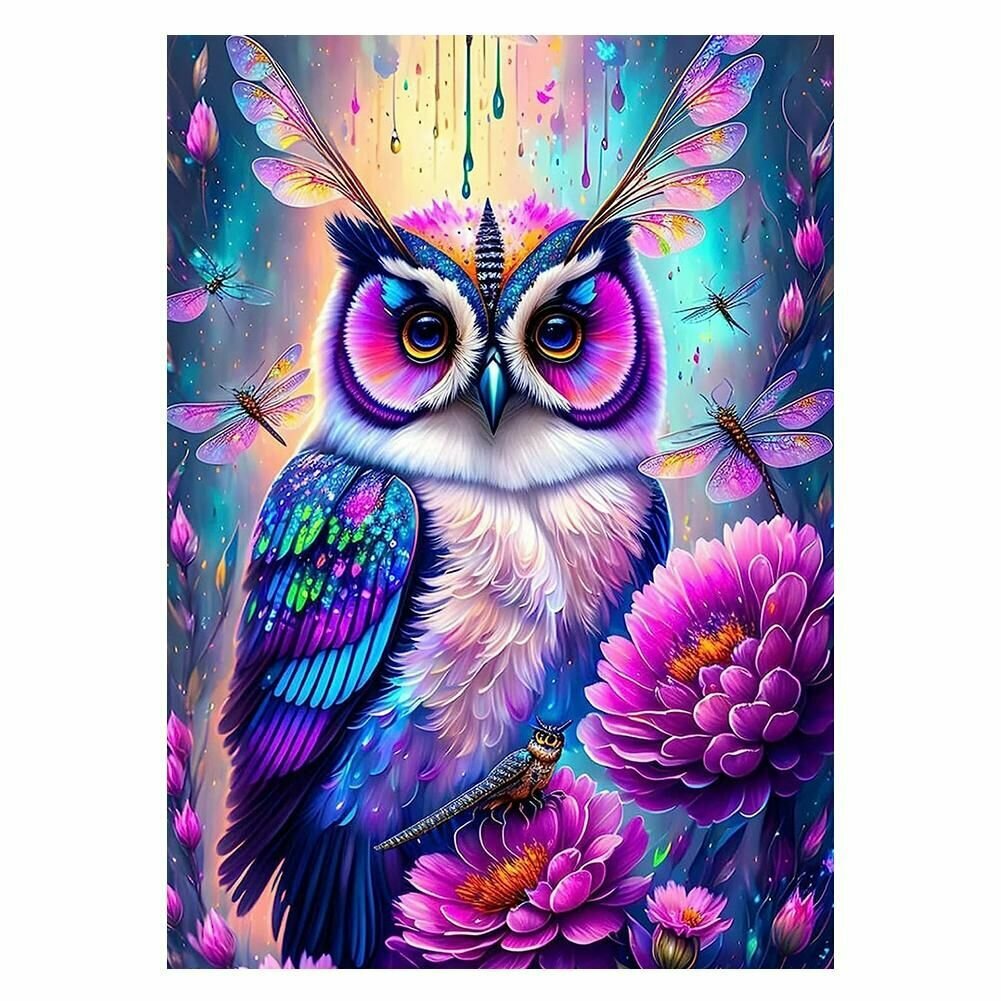 Алмазная мозаика большая картина "Пляжный лунный свет" 30х40 см со светящимся в темноте стразами и 5Д элементами