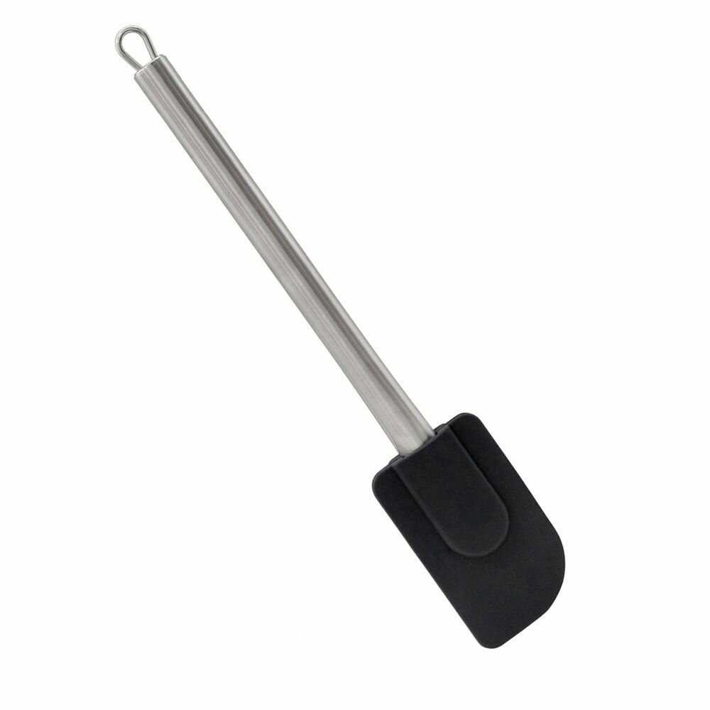 Лопатка кухонная, длина 26см, рабочая часть силикон, ручка металл