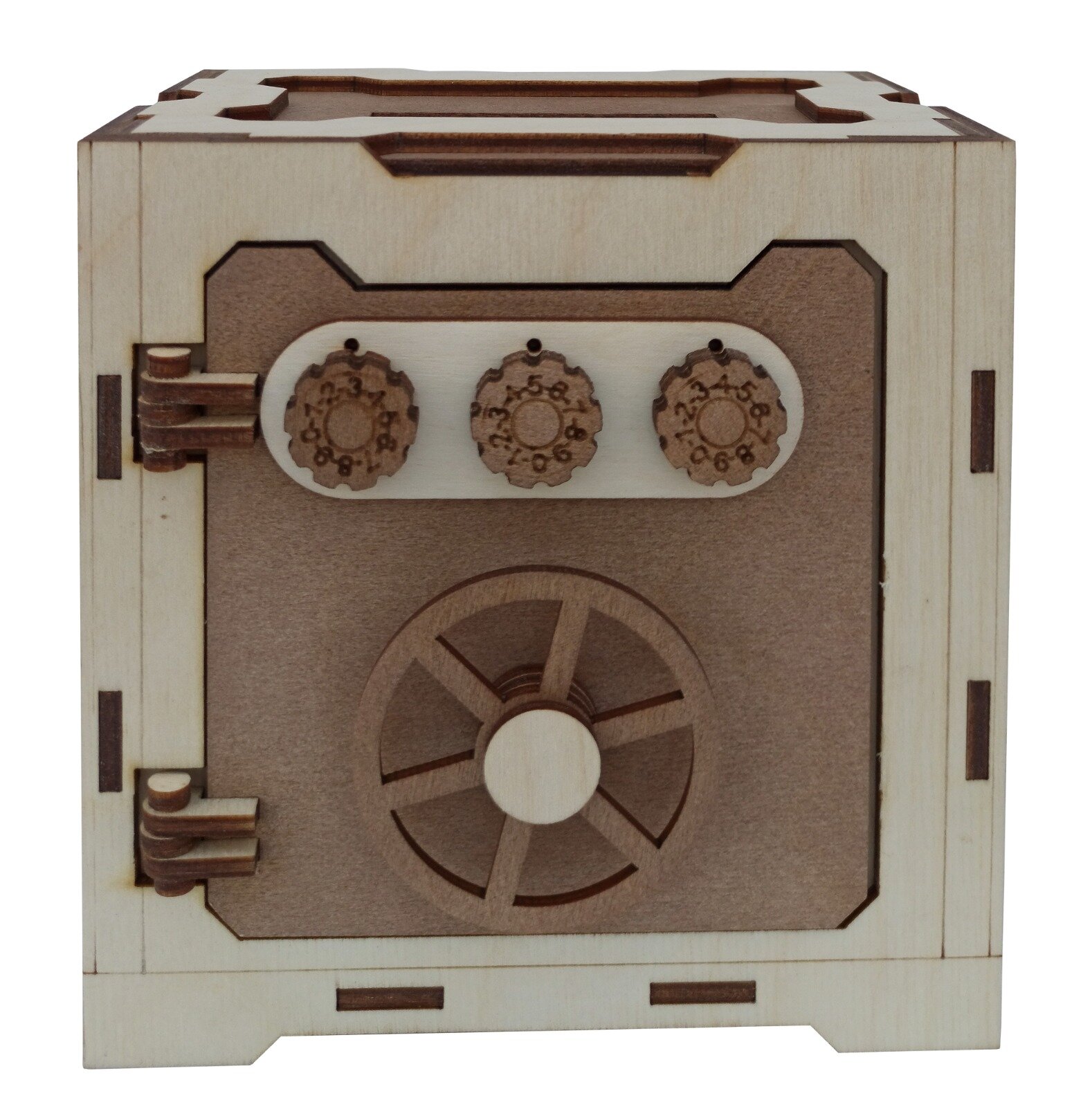 Декоративная копилка-сейф; Копилка деревянная