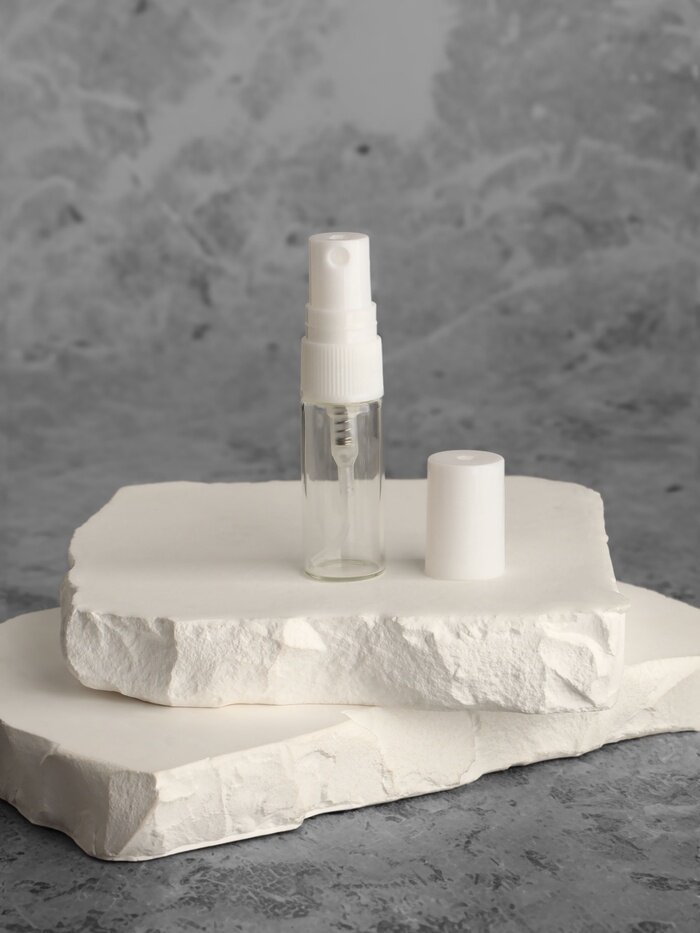 Флакон для парфюма, с распылителем, 3 мл, фасовка-5 шт, белый, 10 шт.