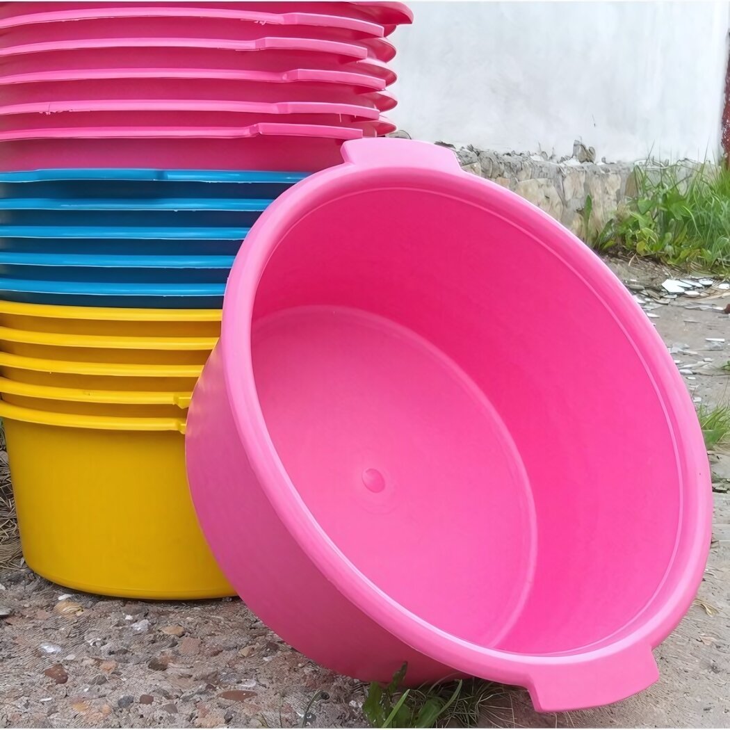 Таз круглый 12 л, яркие цвета, удобство и практичность для дома