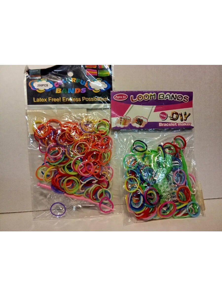 Яркий набор резинок для плетения украшений