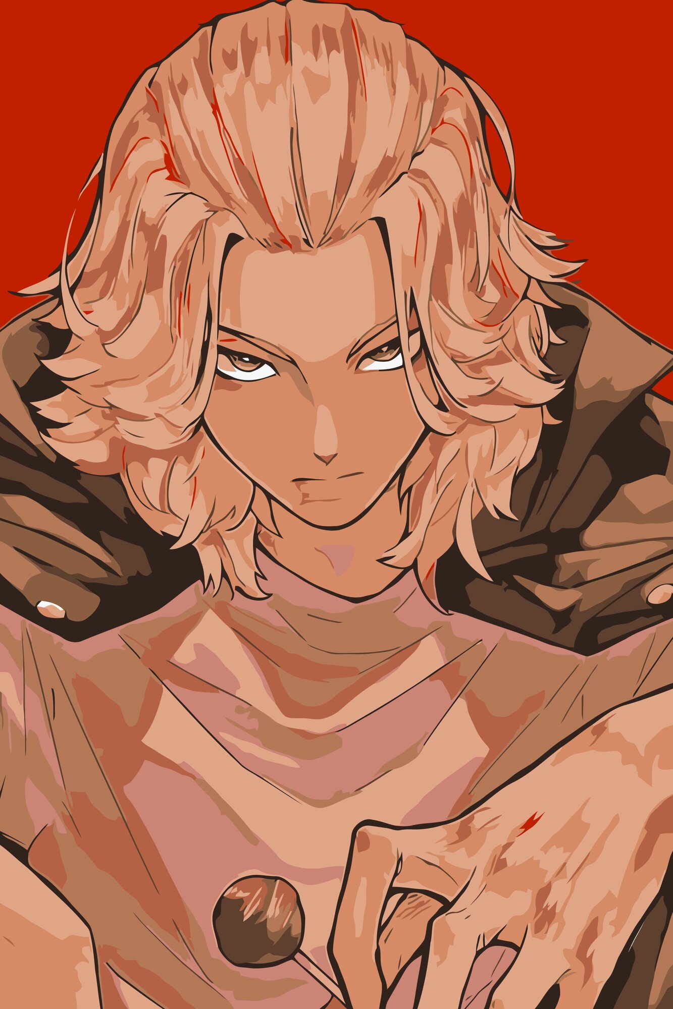 Детская картина по номерам E3141 "Токийские мстители - Манджиро Сано" 20x30