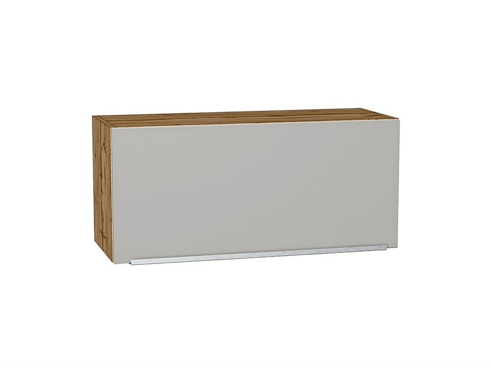 VVT Шкаф верхний горизонтальный Фьюжн Дуб Вотан, Silky Light Grey, 360, 800 В*Ш*Г 358*800*320, фасад МДФ Silky Light Grey, корпус Дуб Вотан Silky Light Grey