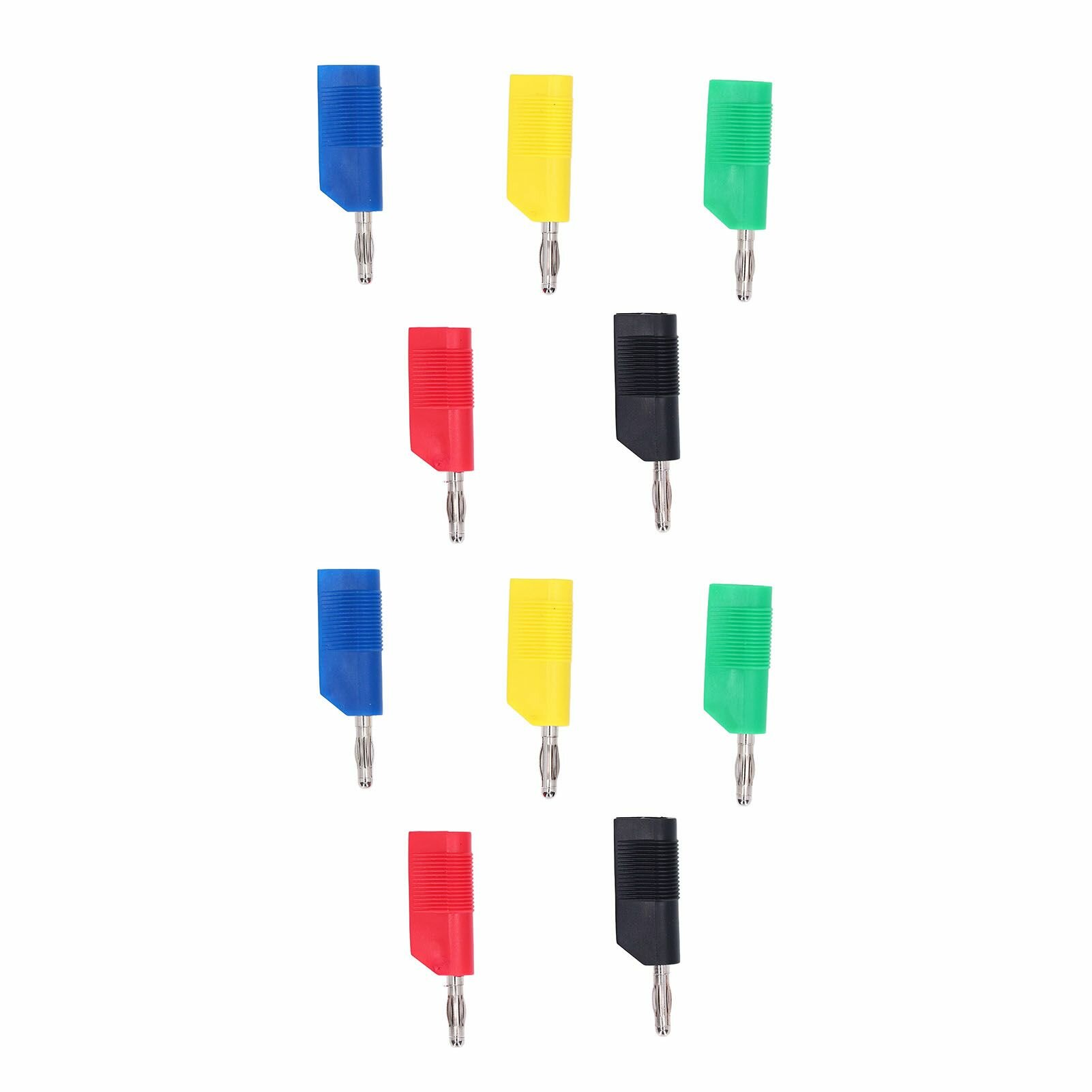 10 шт, 4 мм, вилки типа банан , латунные никелированные разъемы, адаптер для кабеля динамика, аксессуары